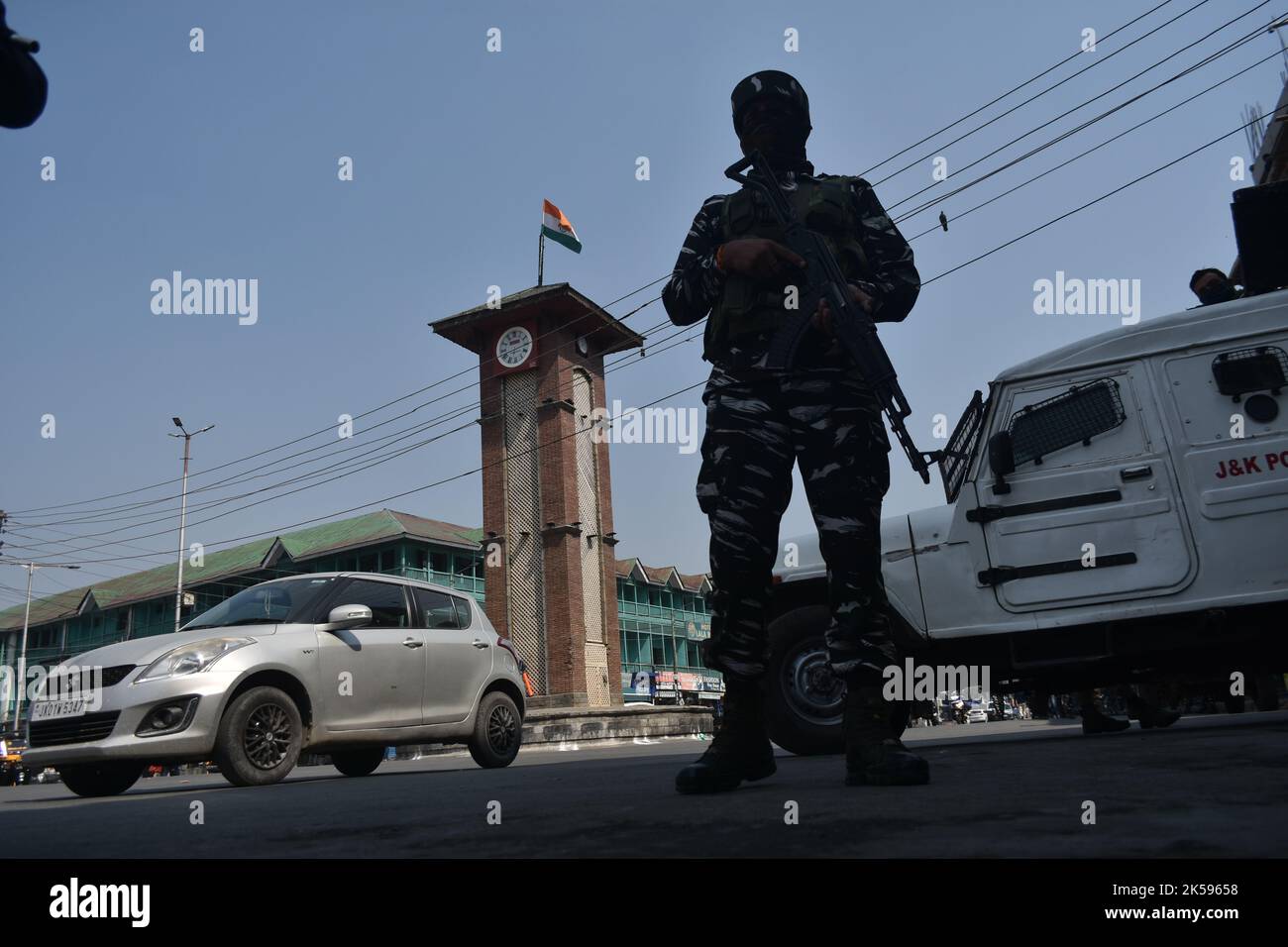 October 4, 2022, Srinagar, Jammu and Kashmir, India: Areal surveillance ...
