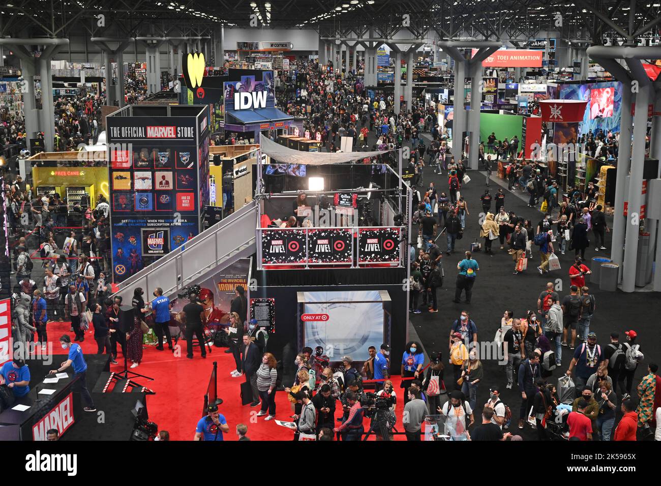 People attend New York Comic Con at the Javits Center on October 06 ...
