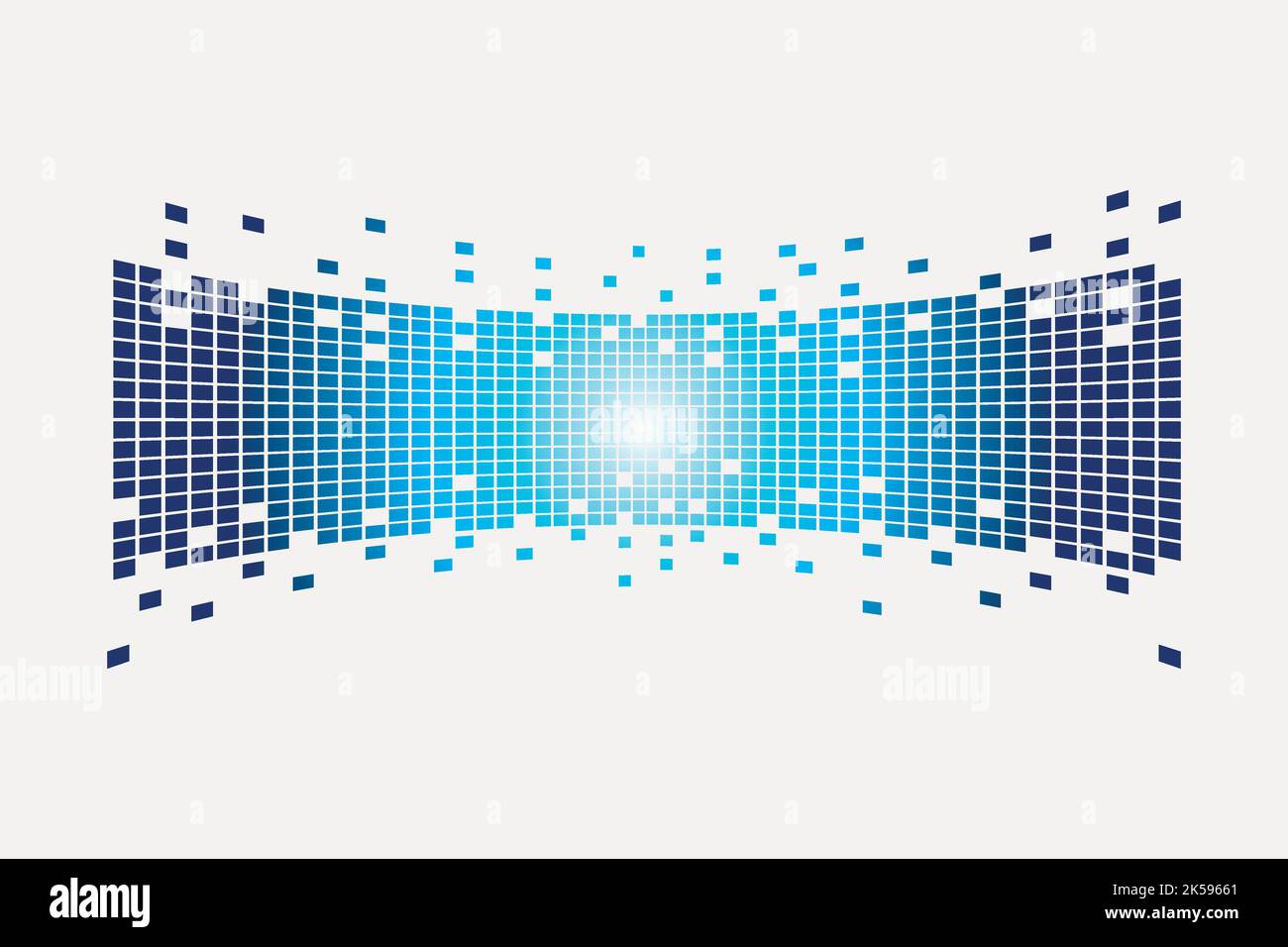 Blue visualizer, modern graphic vector Stock Vector Image & Art - Alamy