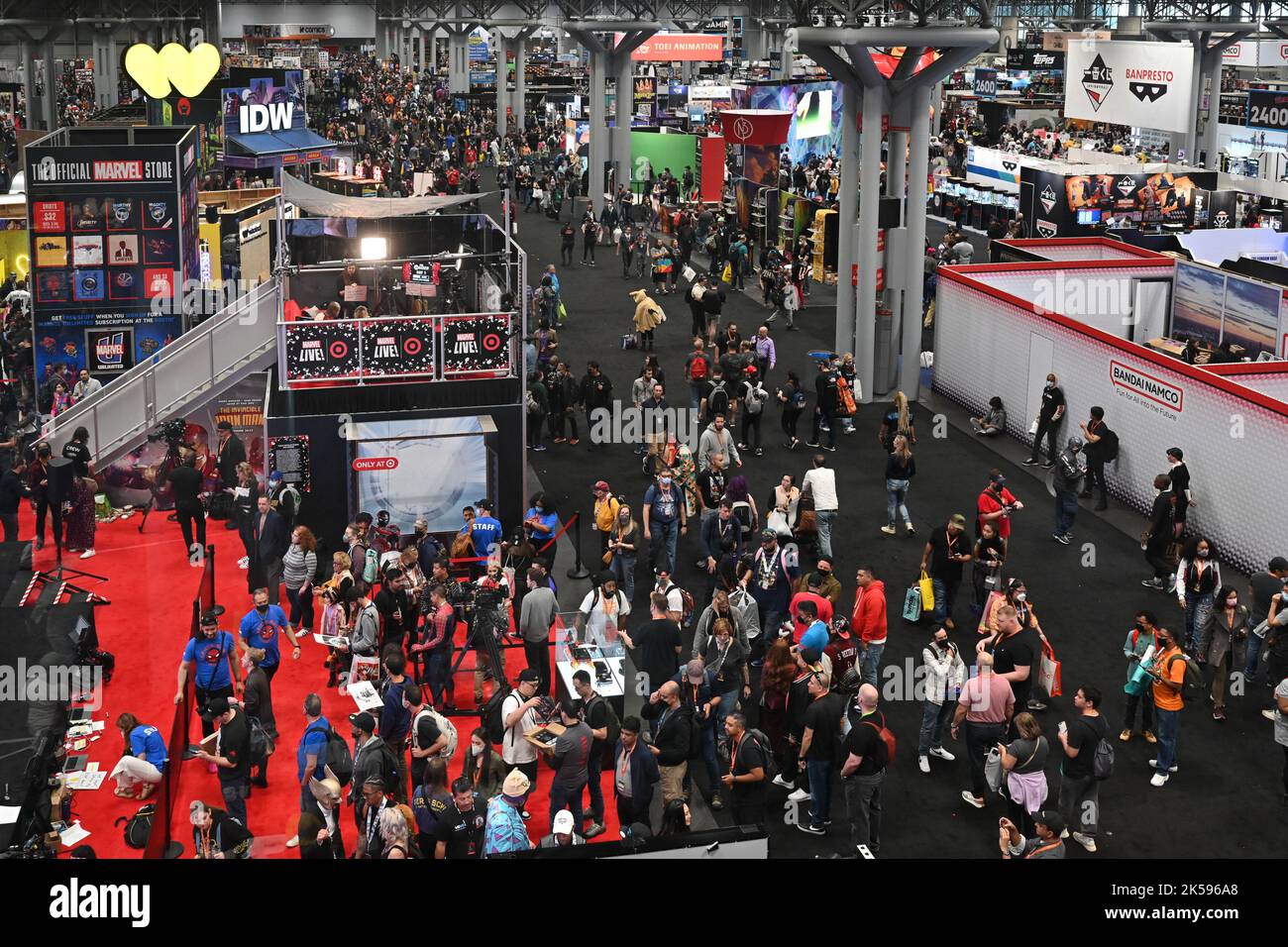 People attend New York Comic Con at the Javits Center on October 06 ...