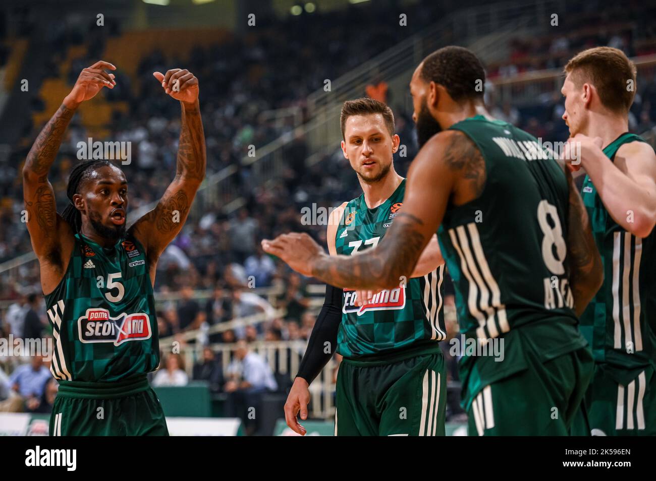 Athens, Lombardy, Greece. 6th Oct, 2022. Panathinaikos Athens BC ...