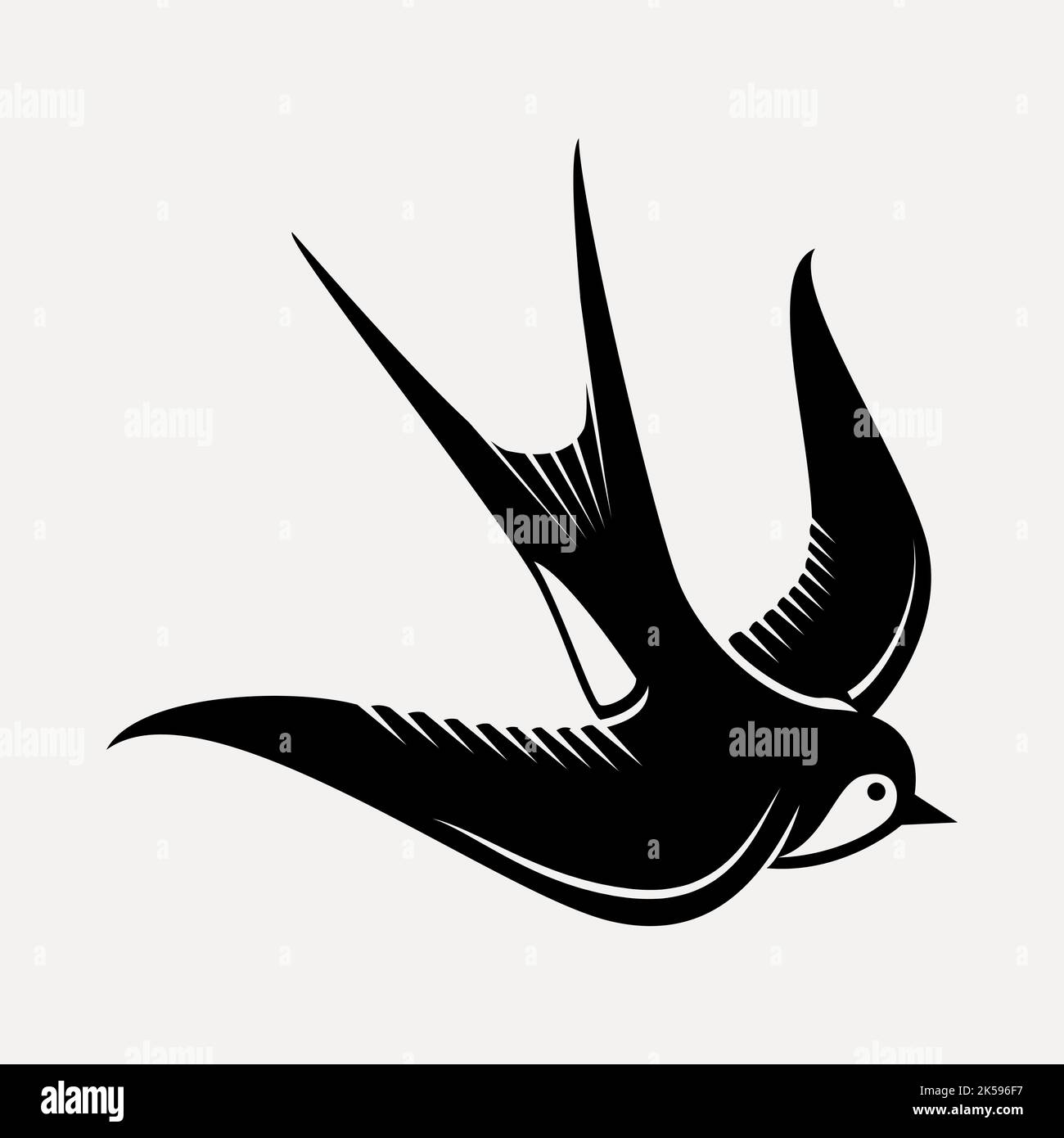 Swallow bird clipart, animal illustration vector Stock Vector Image ...