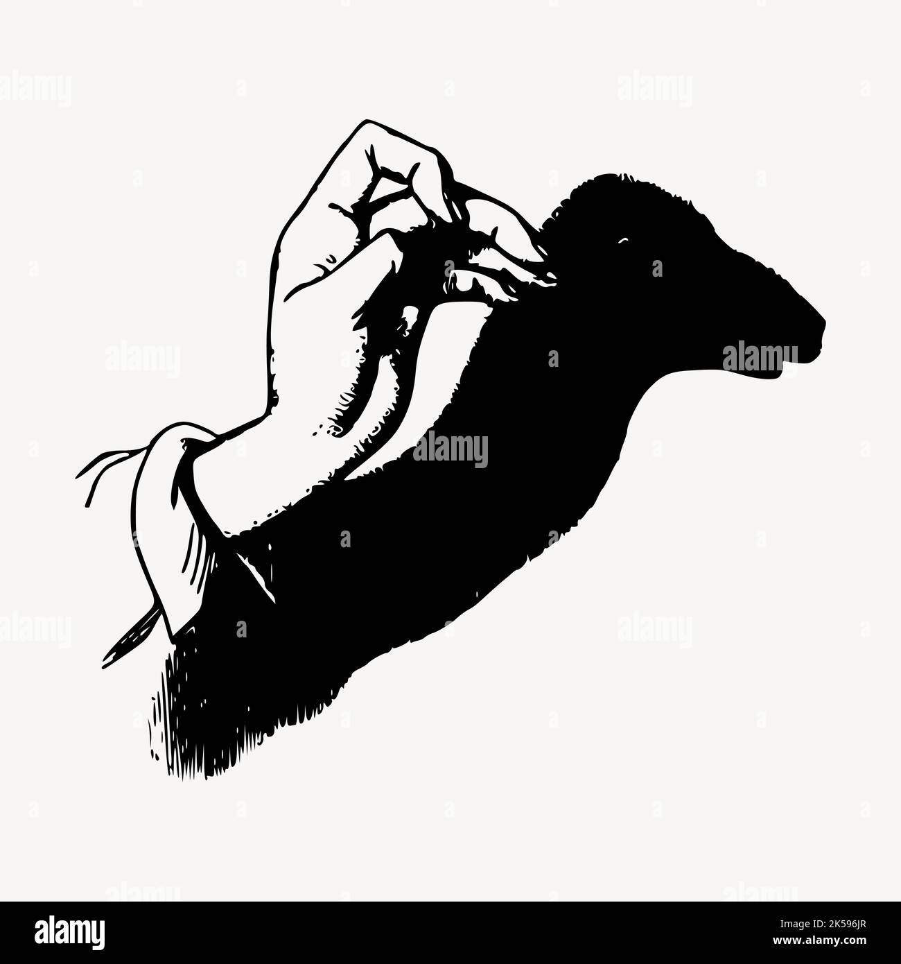 Camel hand shadow clipart illustration vector Stock Vector Image & Art ...