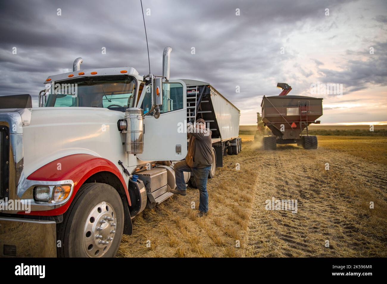 Semi truck driver climbing hi-res stock photography and images - Alamy