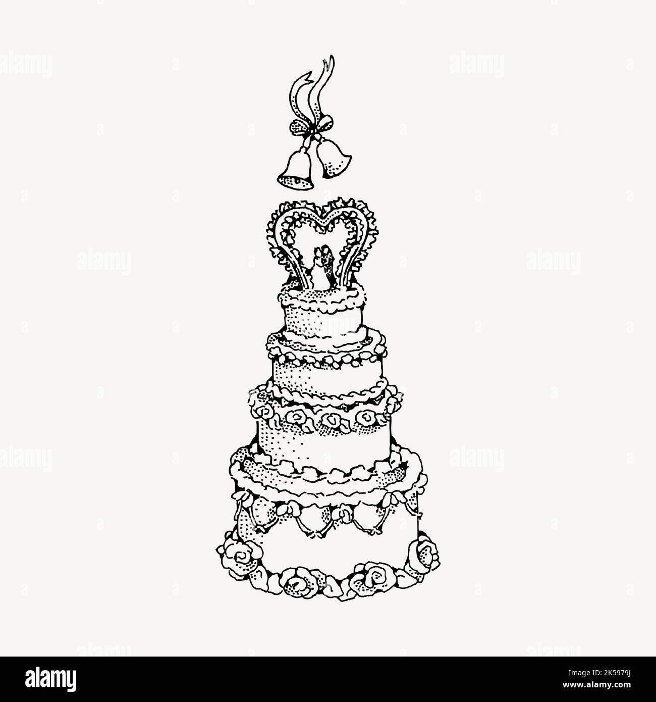Vintage Wedding Cake Clip Art Wedding Cake High Res Vector Graphic