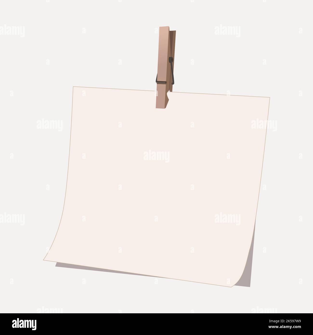 Note paper frame clipart, stationery illustration vector Stock Vector ...