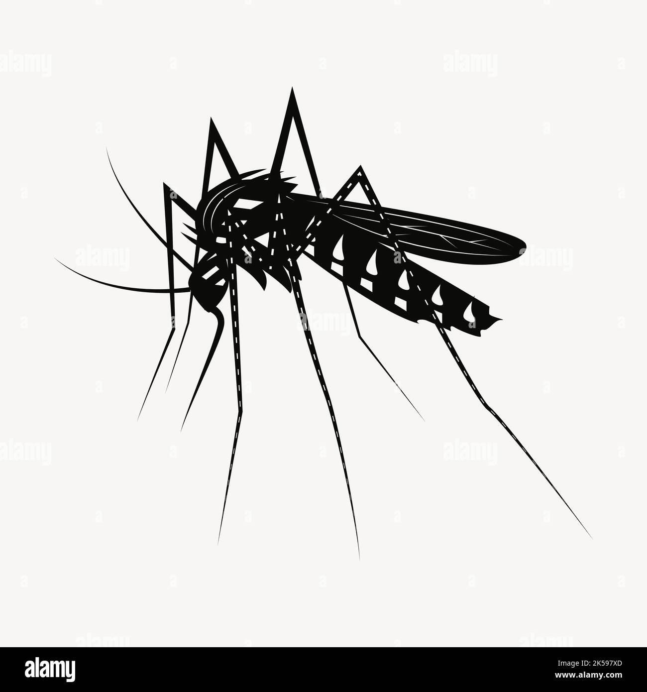 Mosquito drawing, vintage insect illustration vector Stock Vector Image ...
