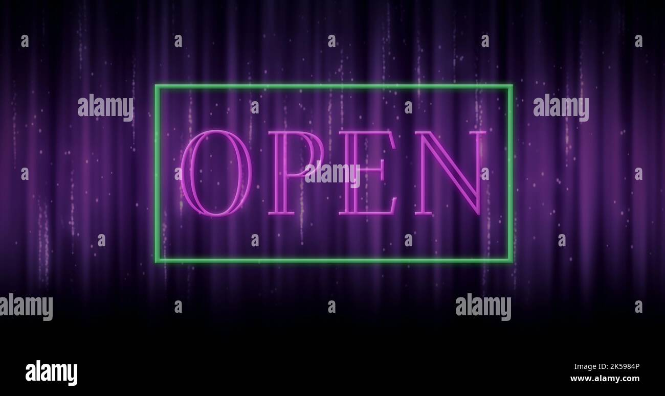 Illustration of open text in rectangle box against glowing abstract ...