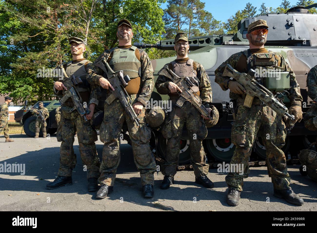 24.08.2022, Germany, Lower Saxony, Munster - Panzerlehrbrigade 9 ...