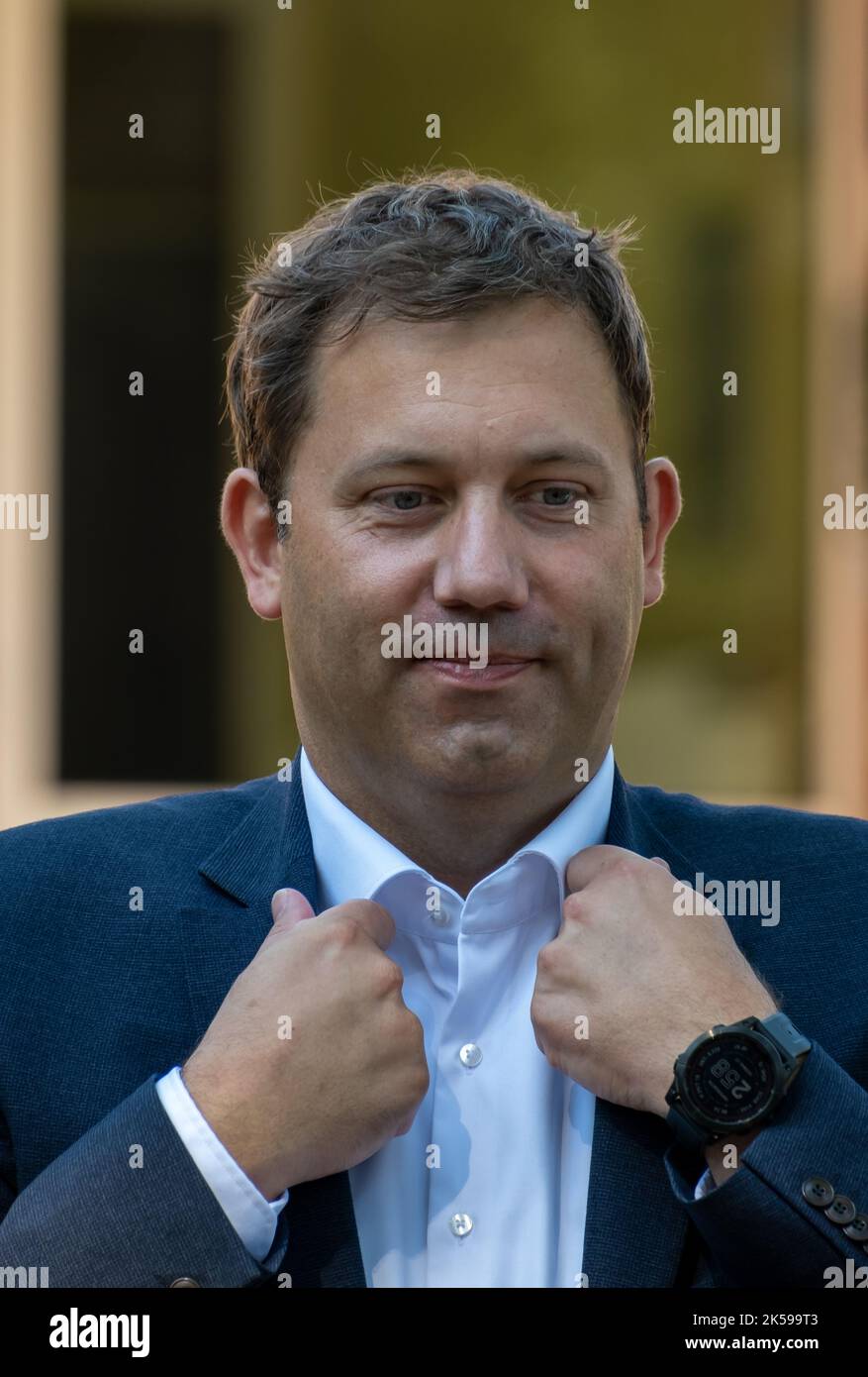 24.08.2022, Germany, Lower Saxony, Munster - Lars Klingbeil, Chairman ...