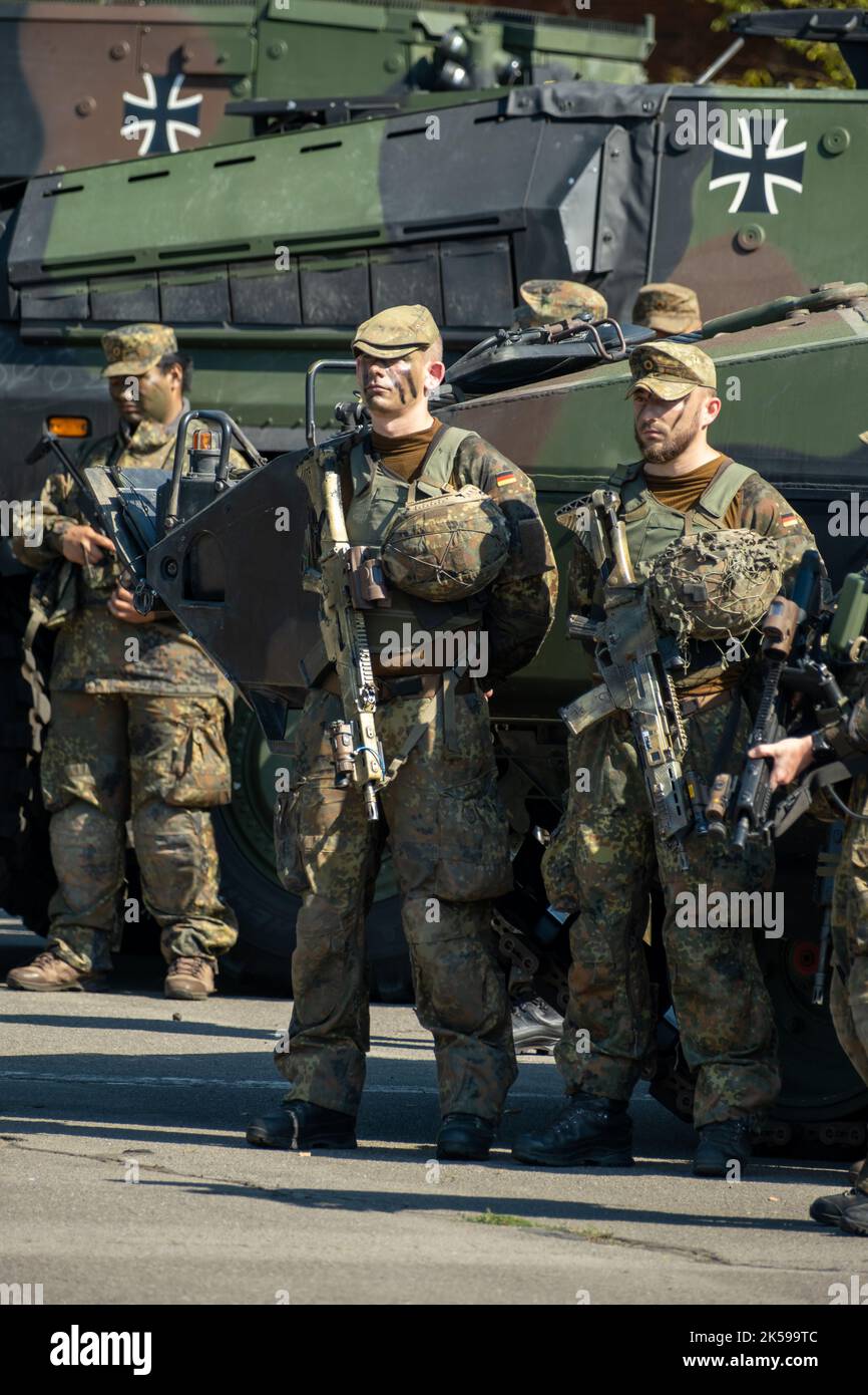 24.08.2022, Germany, Lower Saxony, Munster - Press event of the ...