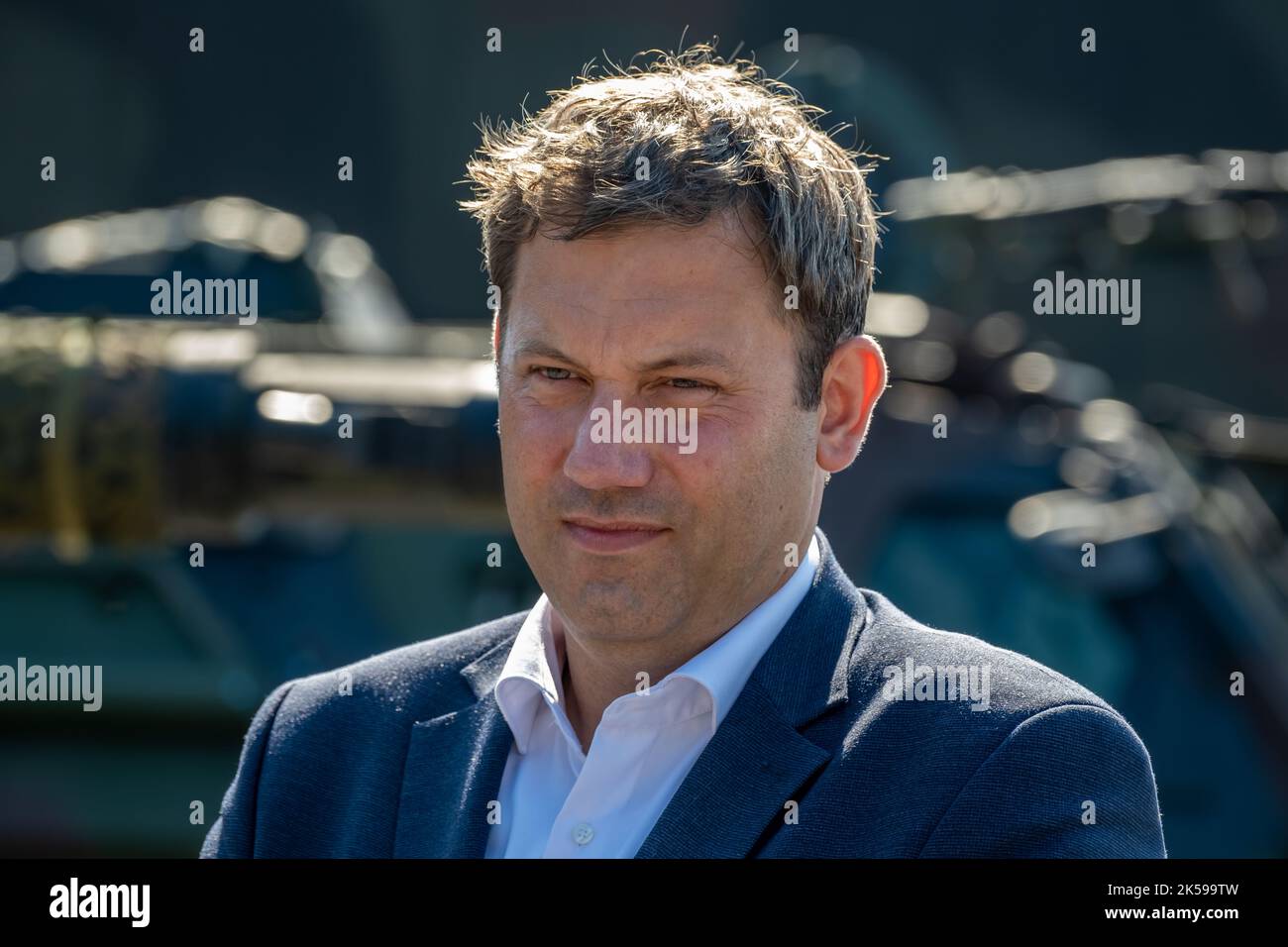 24.08.2022, Germany, Lower Saxony, Munster - Lars Klingbeil, Chairman ...