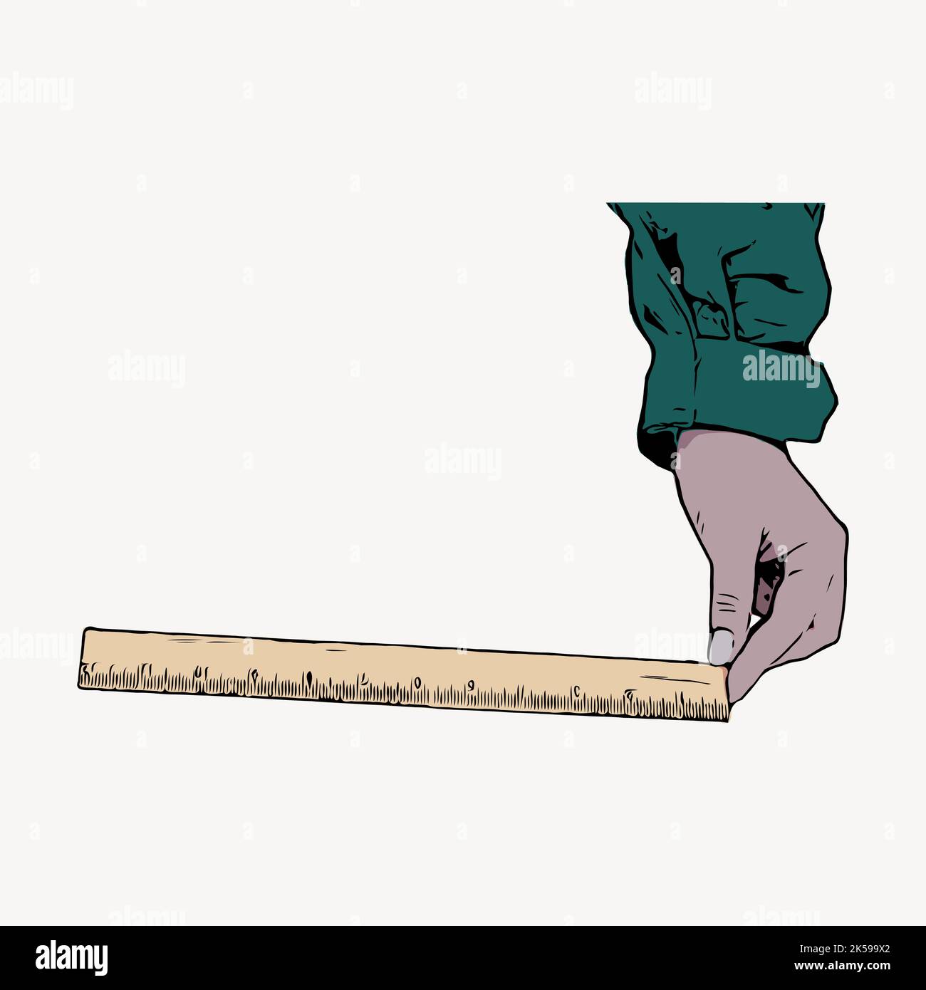 Hand holding ruler clipart hi-res stock photography and images - Alamy