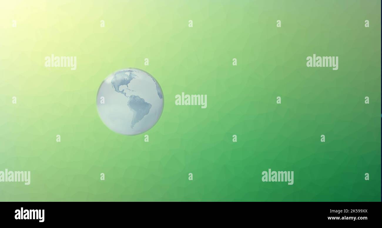 Globe on green background hi-res stock photography and images - Alamy
