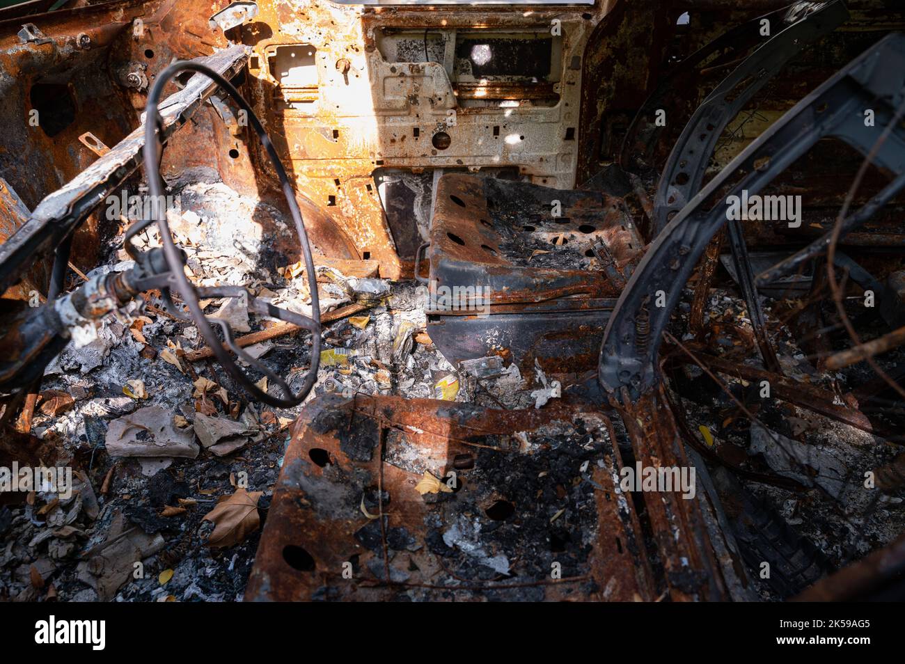 07.09.2022, Germany, Berlin - The exhibition Testament of Bucha about a ...