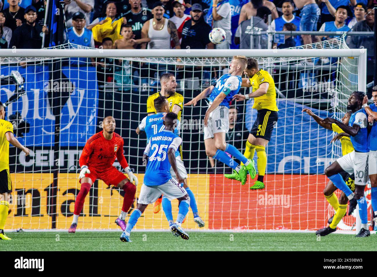 October 5, 2022: Charlotte FC forward Karol ?widerski (11) and Columbus ...