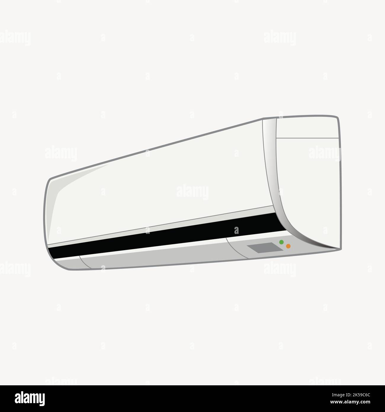 Air conditioner sticker, electrical unit illustration vector Stock ...
