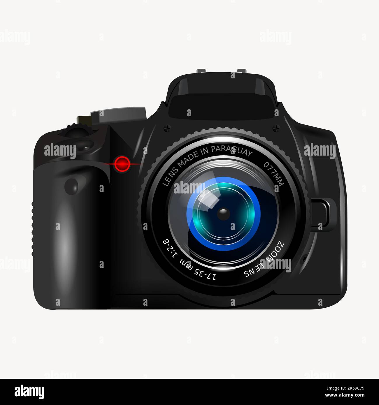 DSLR camera clipart, object illustration vector Stock Vector Image ...