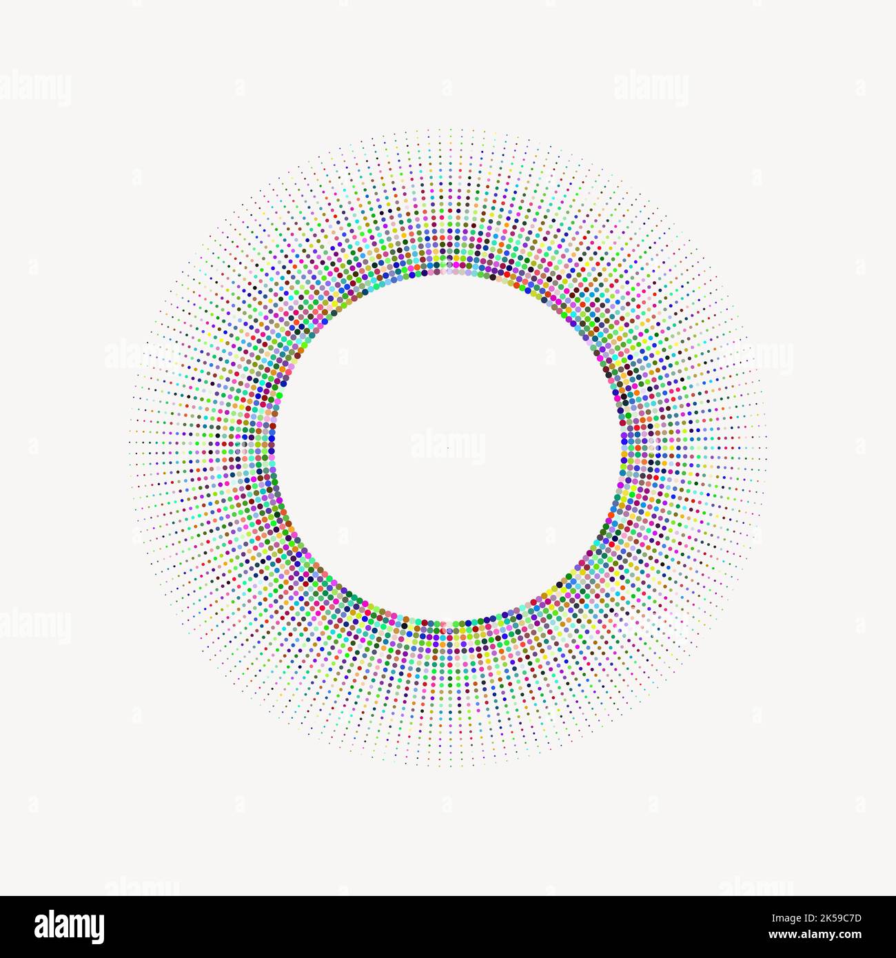 Prismatic radial frame, colorful illustration vector Stock Vector Image ...