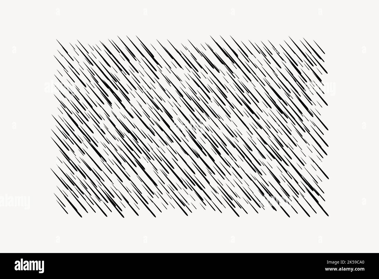 Rain pattern drawing, grayscale illustration vector Stock Vector Image ...