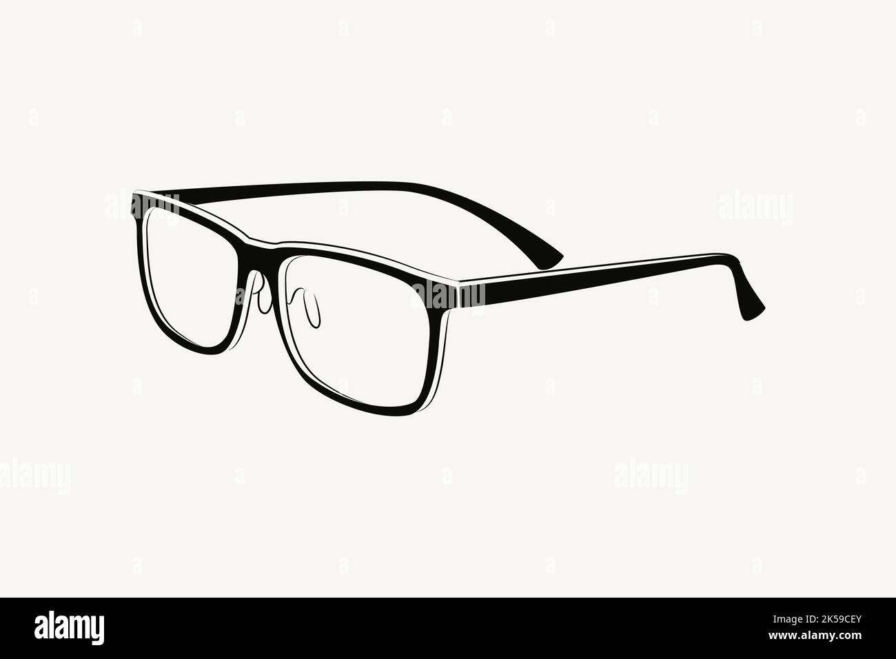 Eyeglasses drawing, object illustration vector Stock Vector Image & Art ...