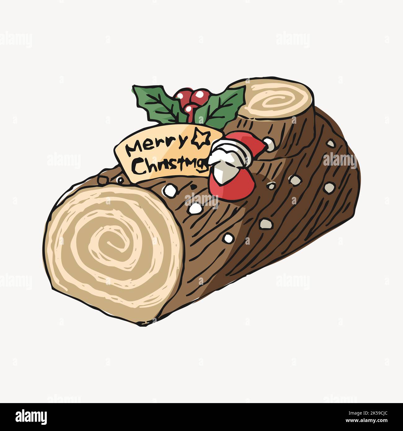 Log dessert Stock Vector Images - Alamy