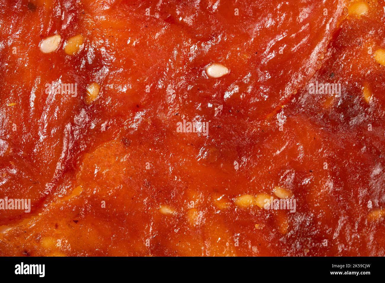 top view beef jerky as background and texture Stock Photo - Alamy