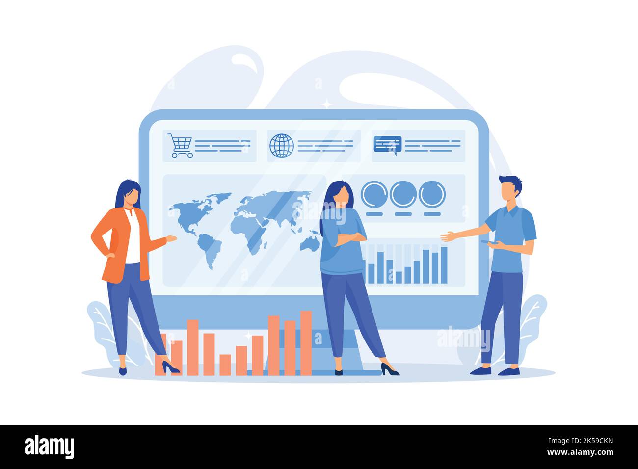 Tiny business people build dashboard and analyze statistics. Dashboard ... Tiny business people build dashboard and analyze statistics. Dashboard ...