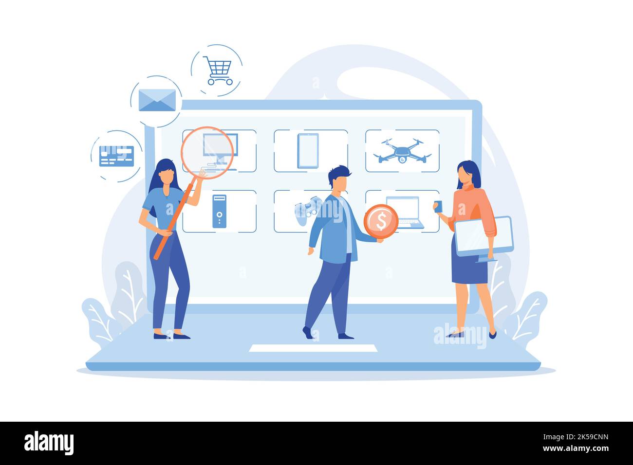 Used and refurbished electronics Internet store website. Online flea ...