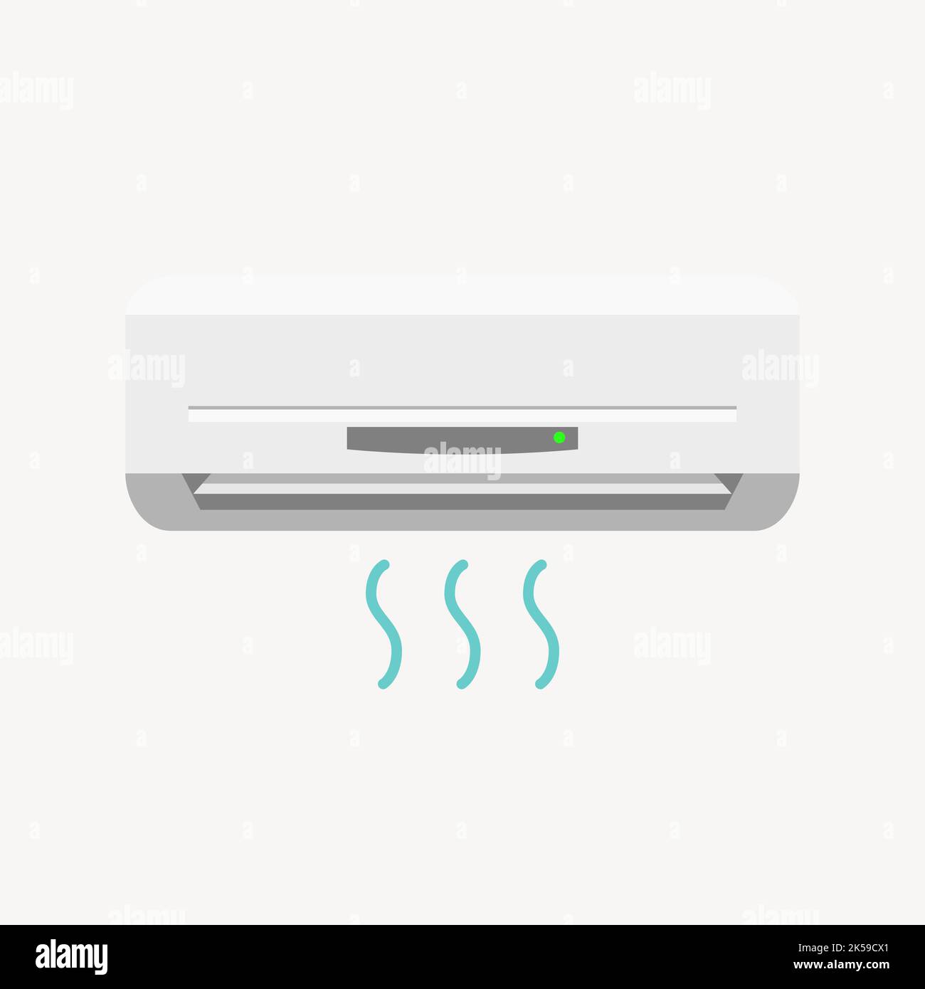 Air conditioner sticker, electrical unit illustration vector Stock ...