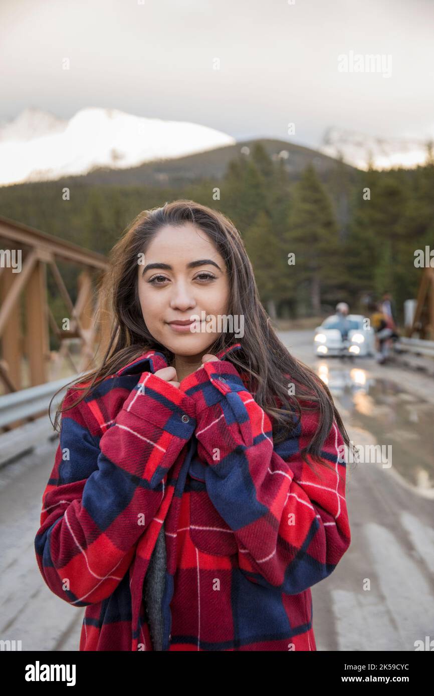 Woman on bridge hi-res stock photography and images - Alamy