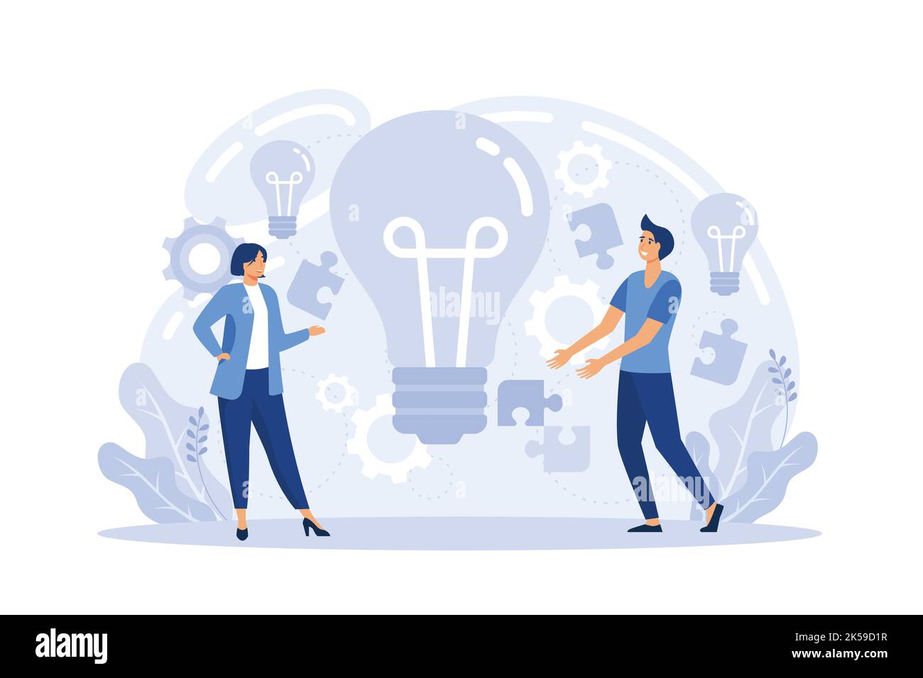 We have solution, business investment, new ideas solution scenes ...