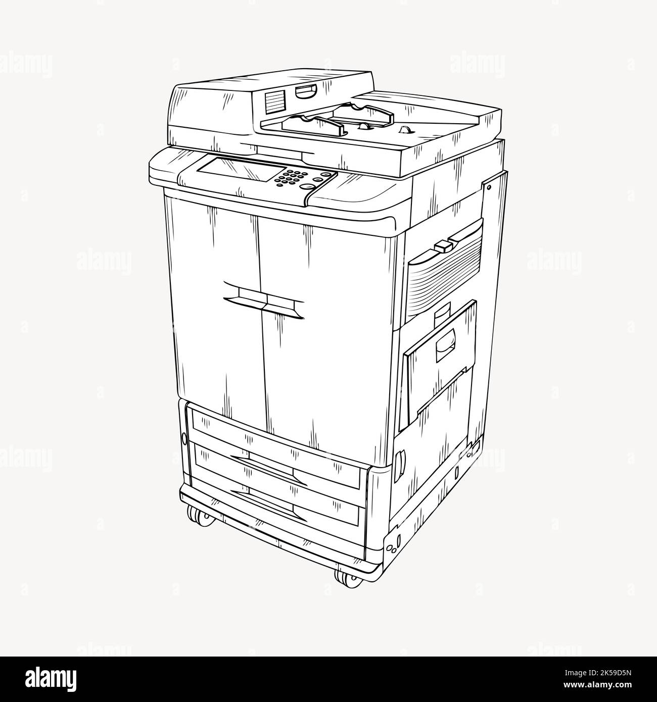 Photocopier clipart, office machine illustration vector Stock Vector ...