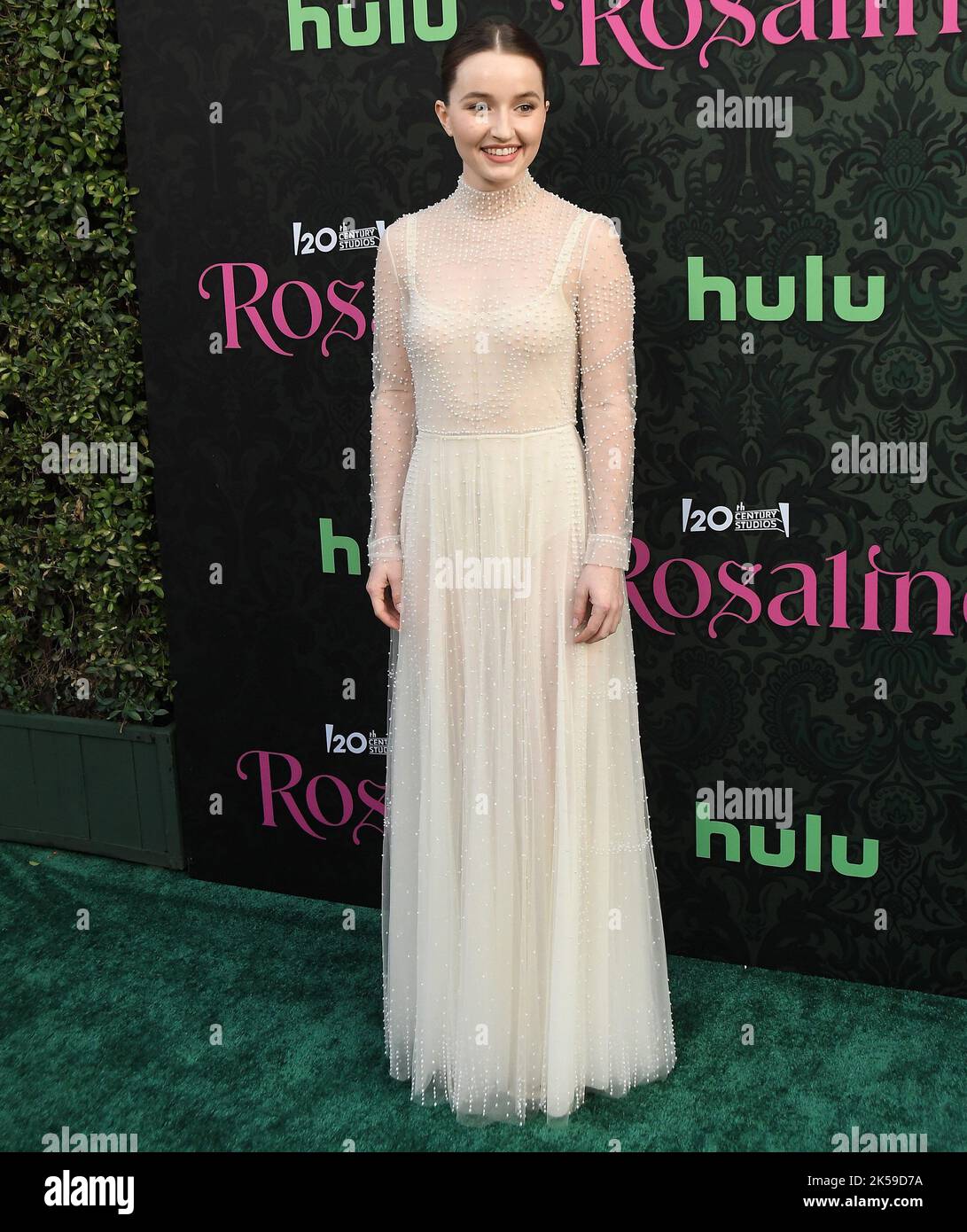 Kaitlyn Dever arrives at the 20th Century Studio's ROSALINE Premiere ...