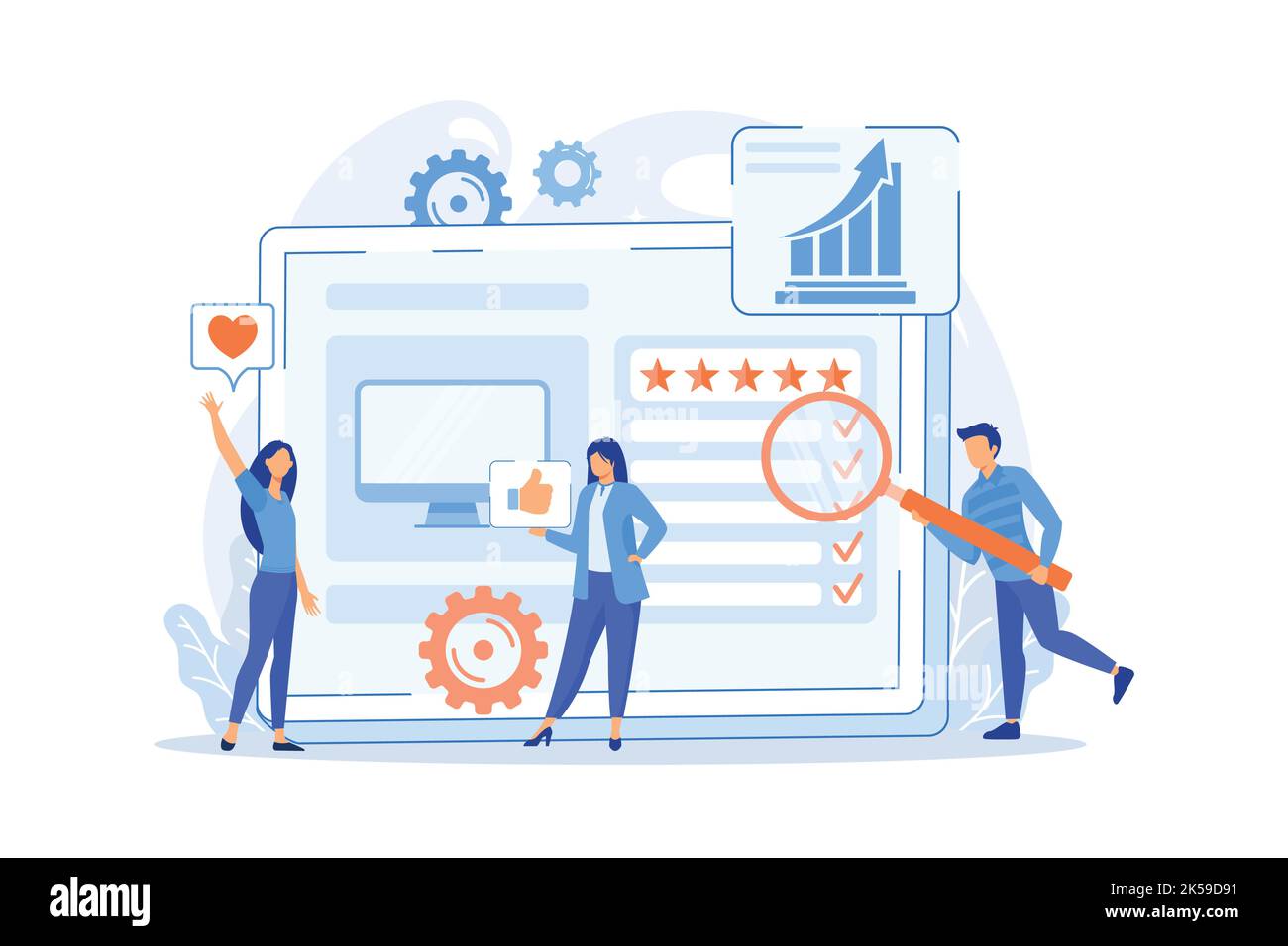 Customer feedback and devices Stock Vector Images - Alamy