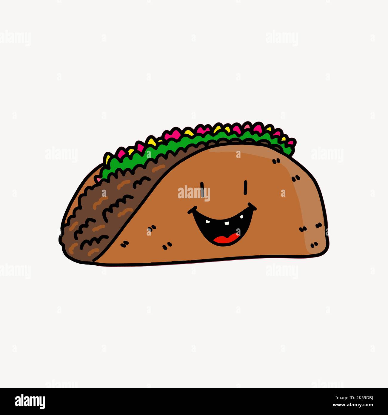 Taco sticker hi-res stock photography and images - Alamy