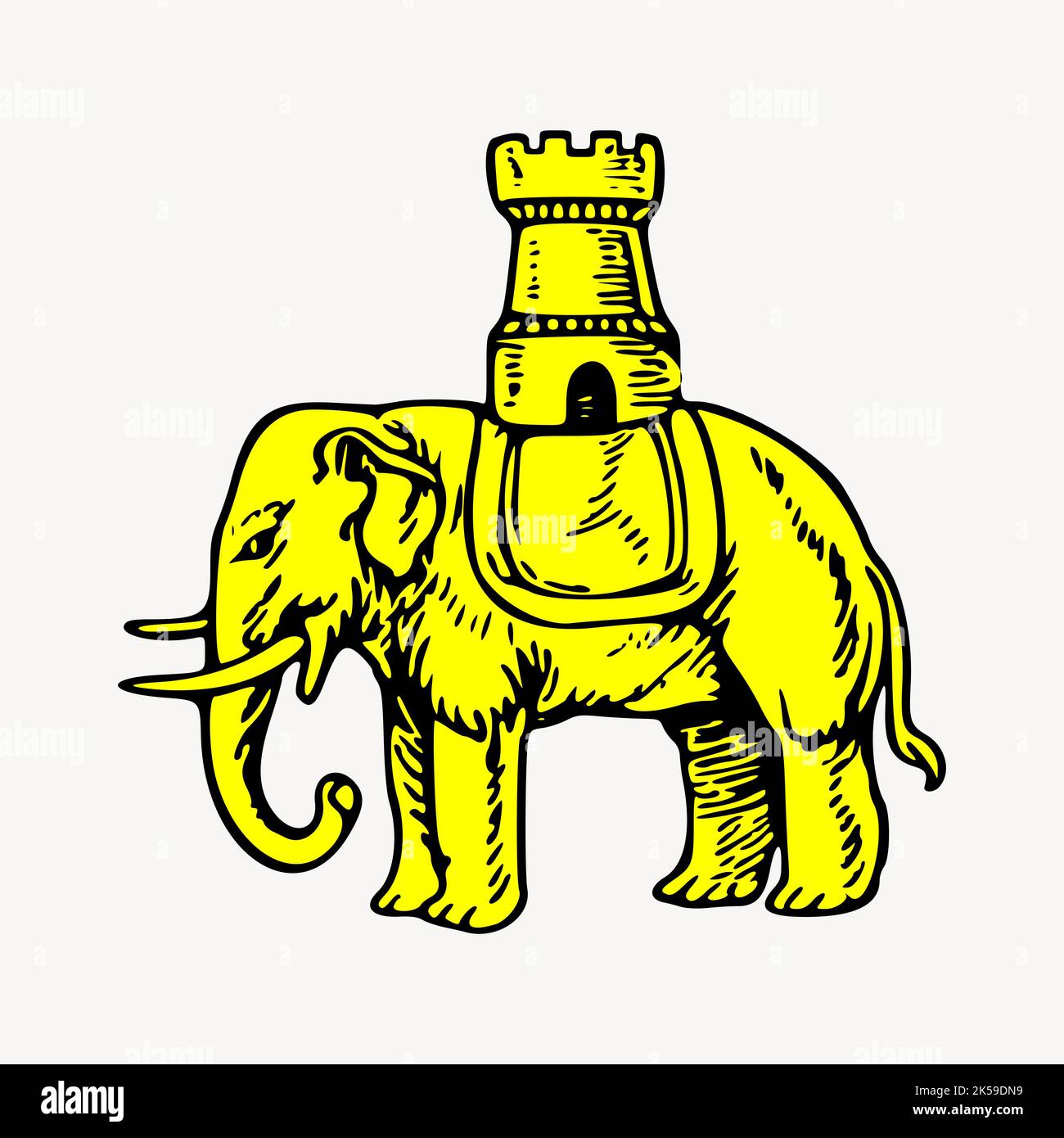 Elephant chess clipart, animal illustration vector Stock Vector Image ...