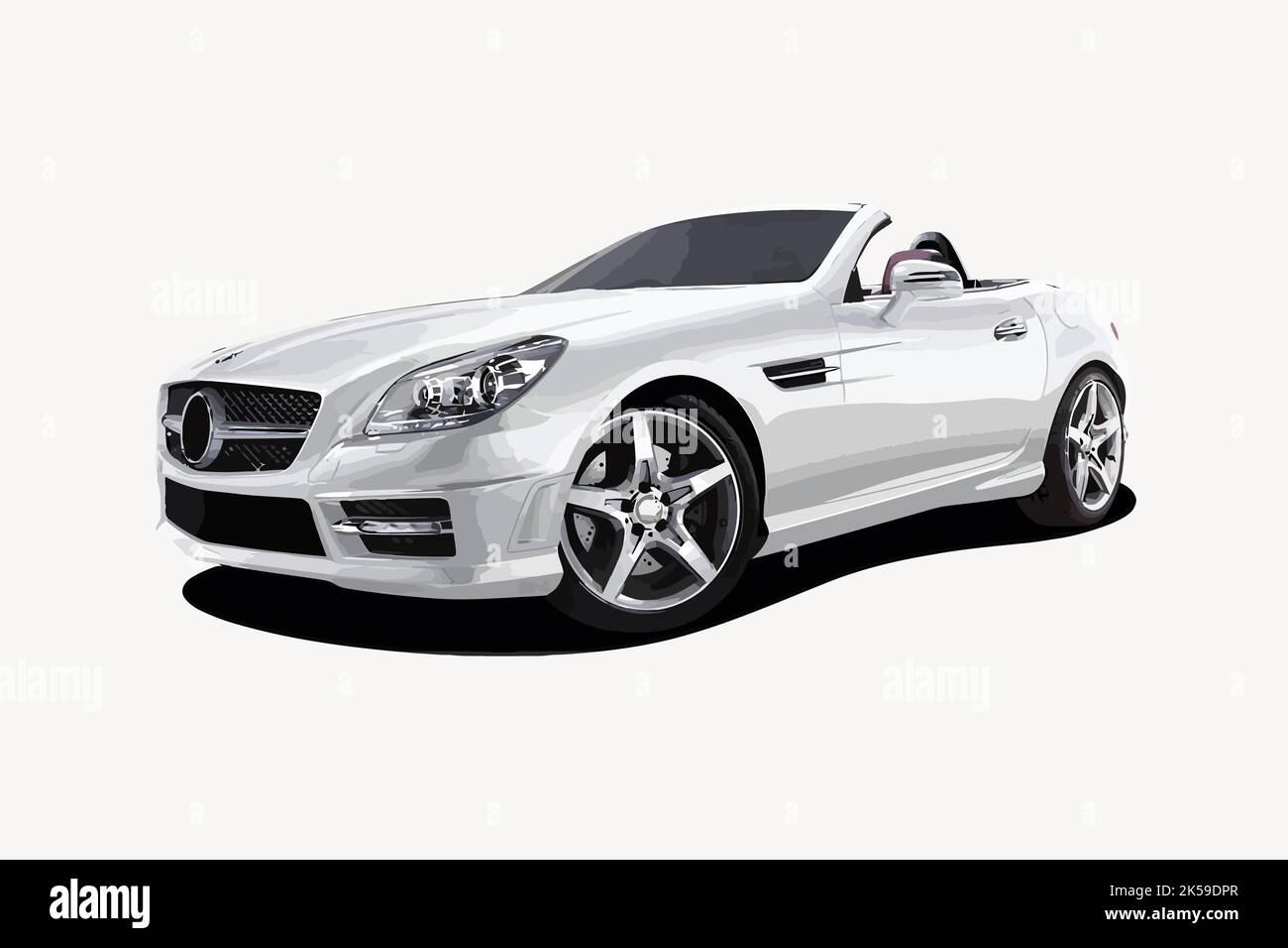 Sports car sticker, vehicle illustration vector Stock Vector Image ...