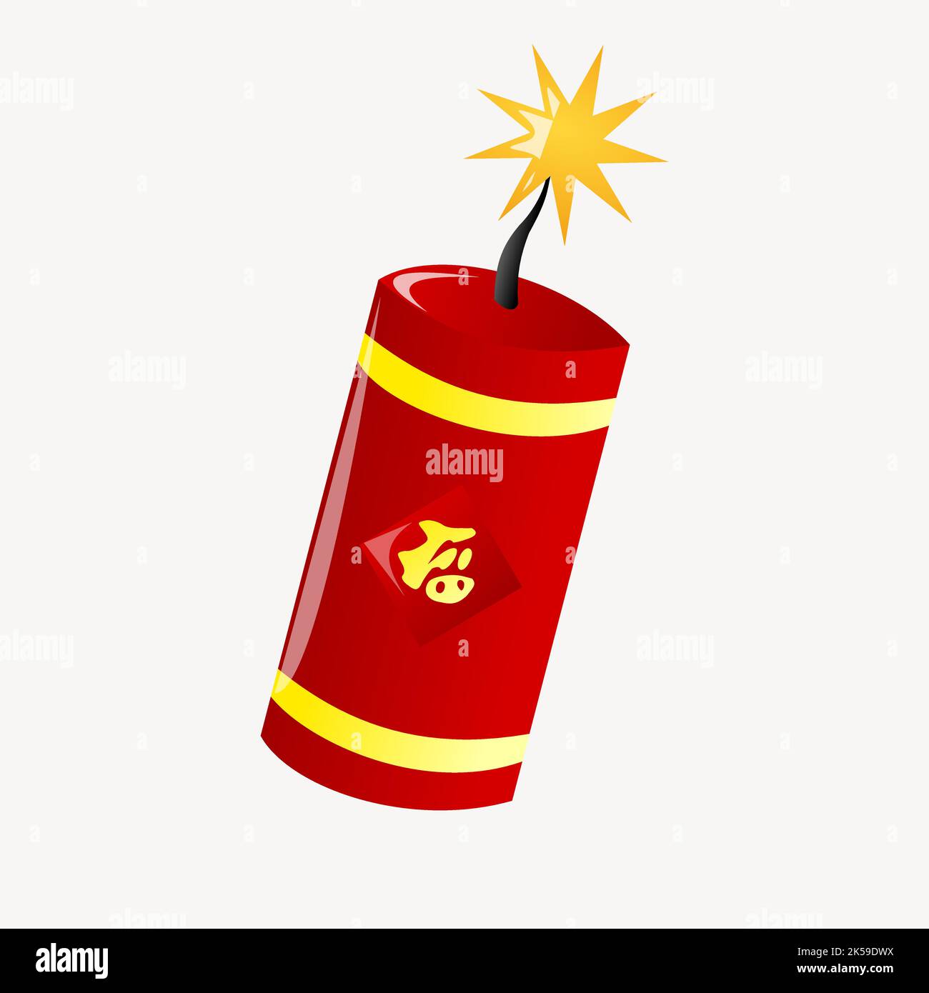 Firecracker clipart, explosive illustration vector Stock Vector Image ...