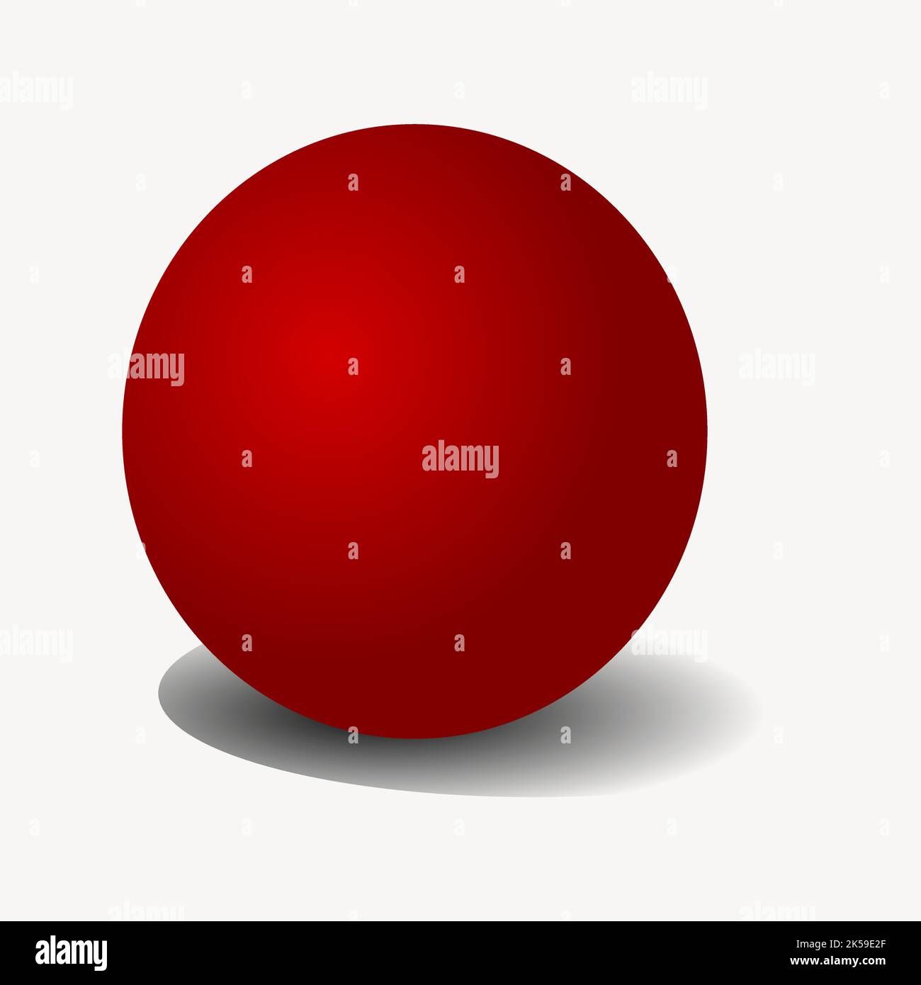 Red ball clipart, sport equipment illustration vector Stock Vector ...