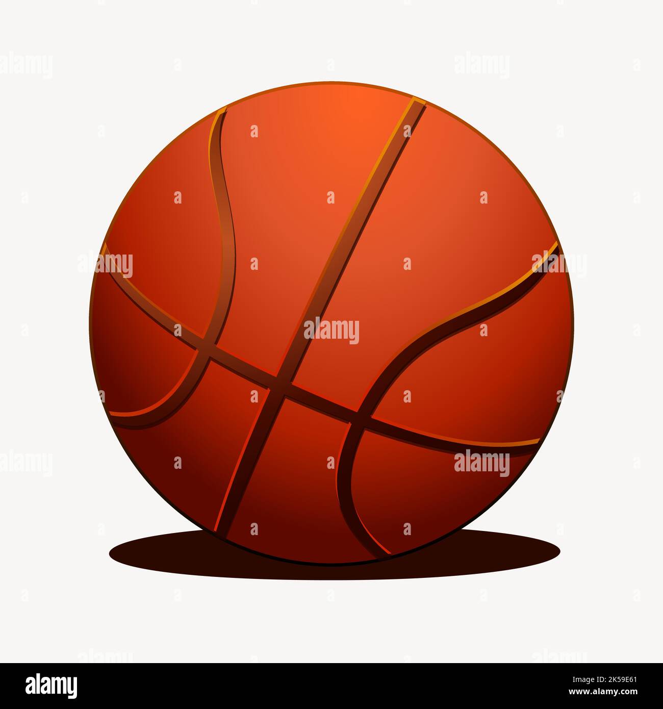 Basketball clipart, sport equipment illustration vector Stock Vector ...