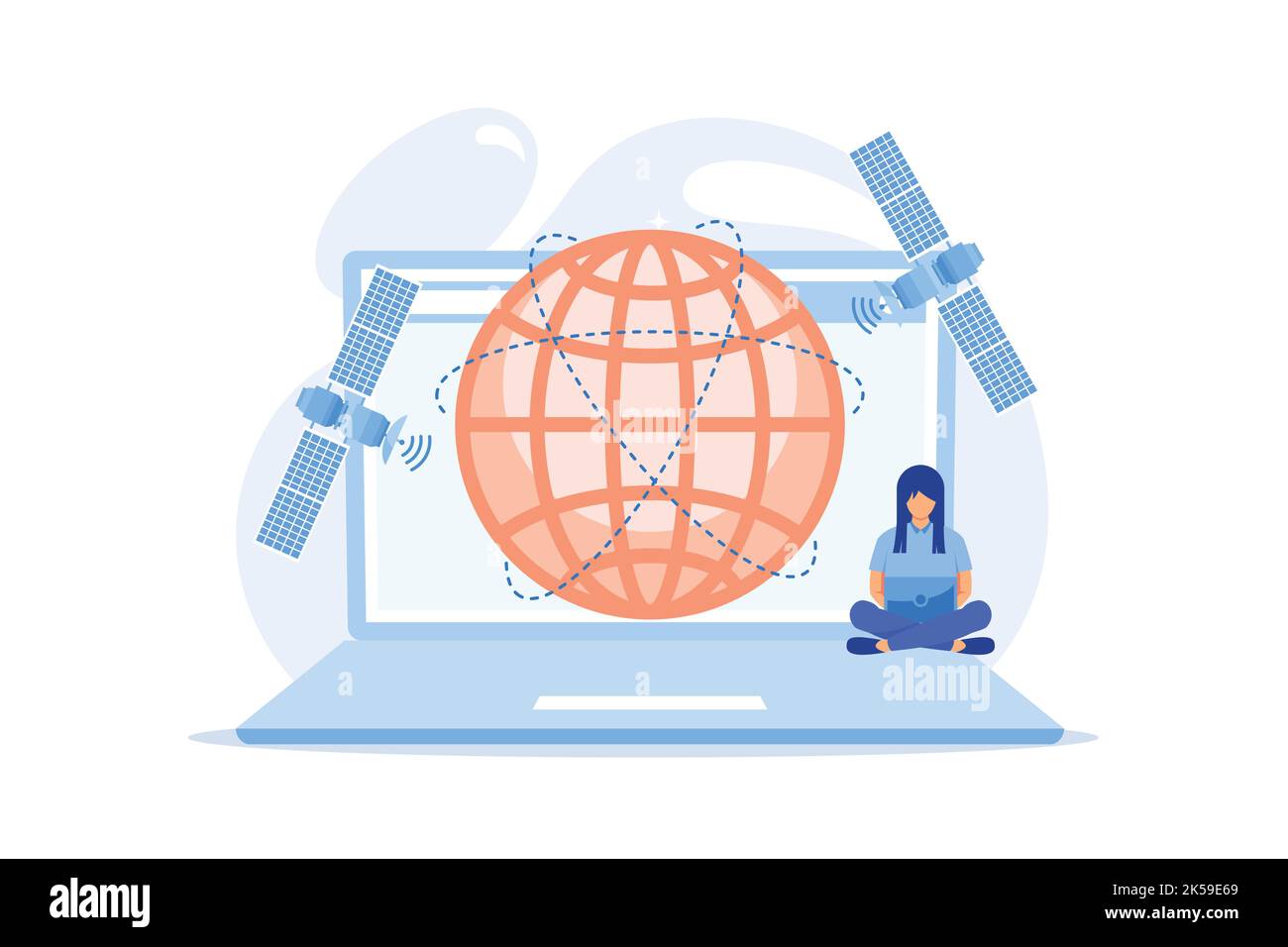 Boy use wireless Internet, teenager pastime, freelance job. Global web ...