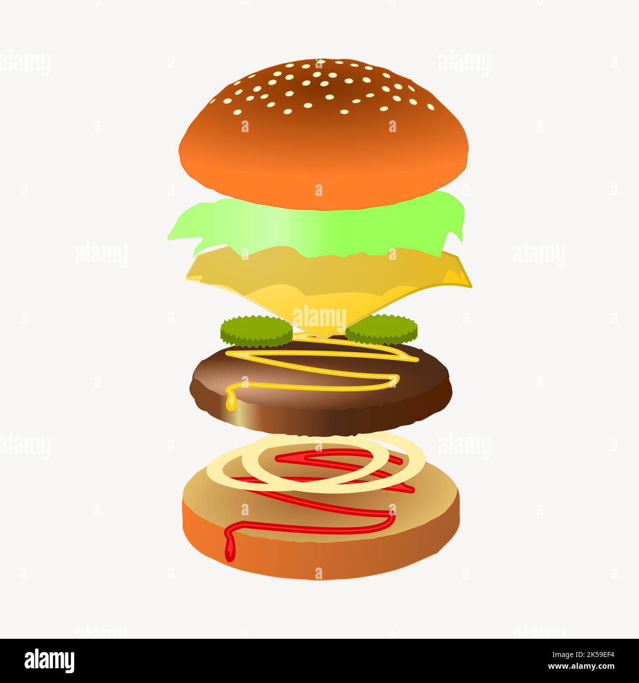 Hamburger Bun Clip Art