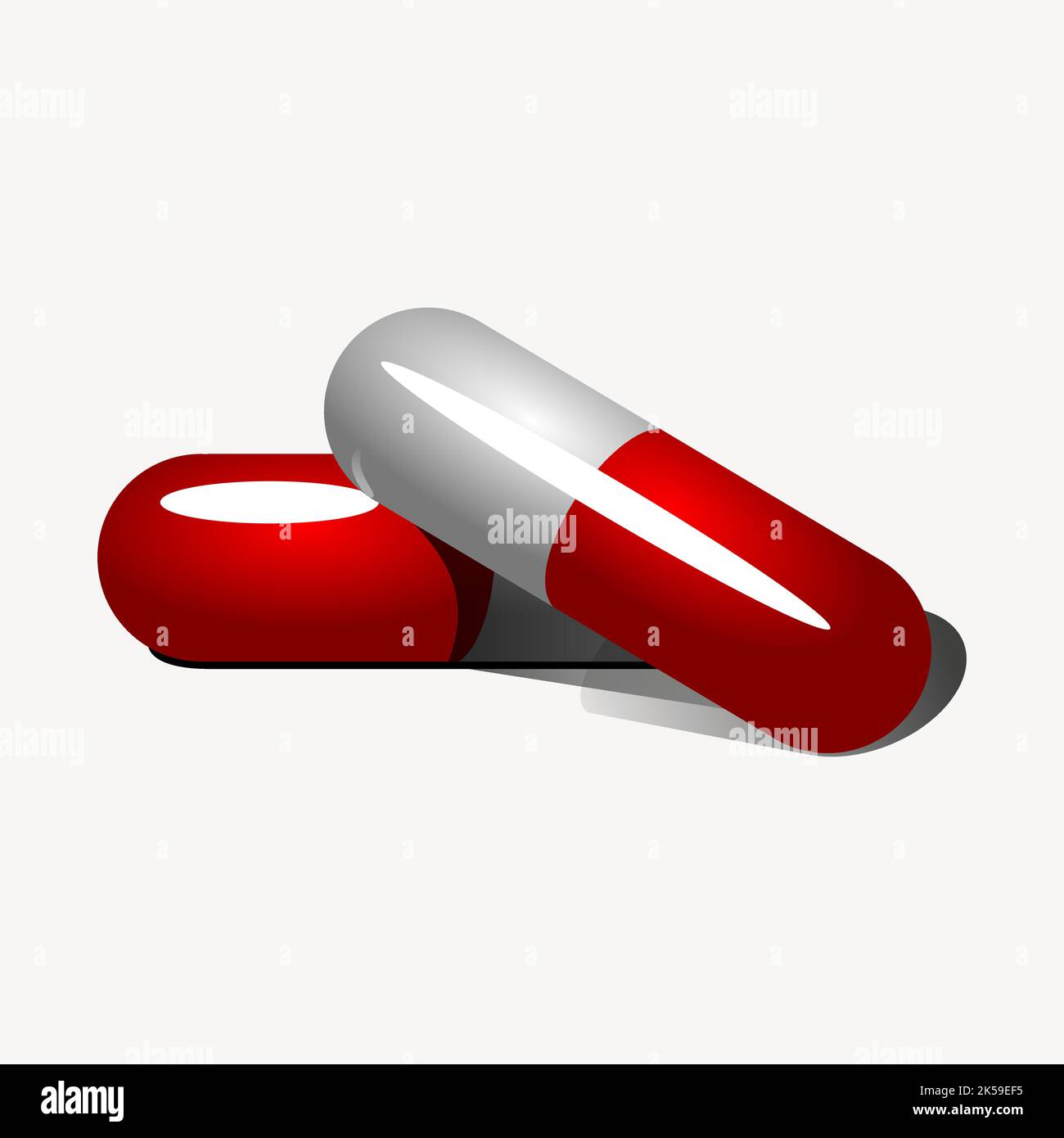 Medicine capsules clipart, health illustration vector Stock Vector ...