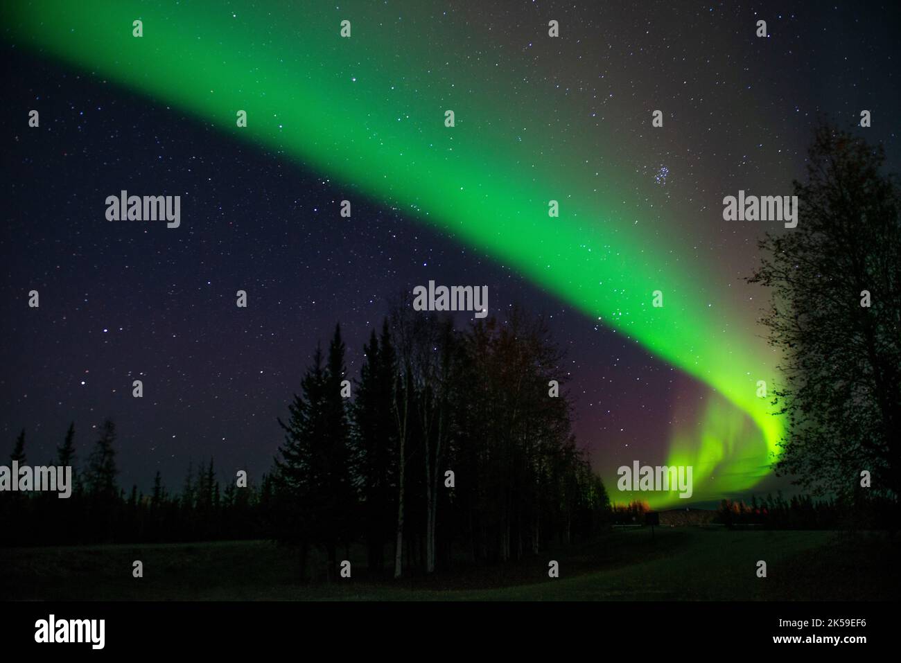 Aurora Astronomy Flag Pole