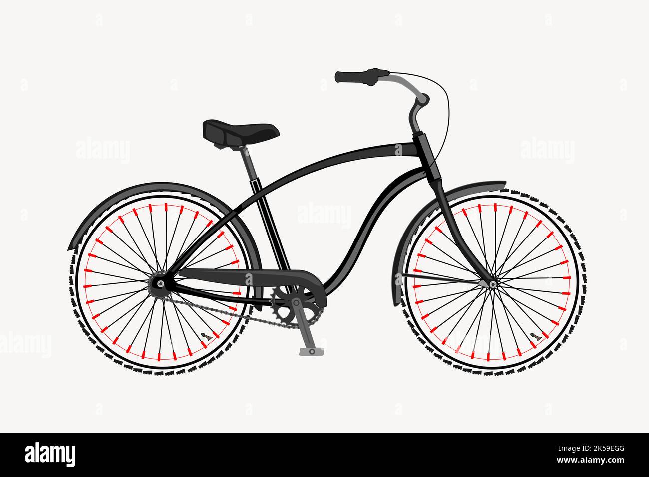 Bicycle clipart, vehicle illustration vector Stock Vector Image & Art ...