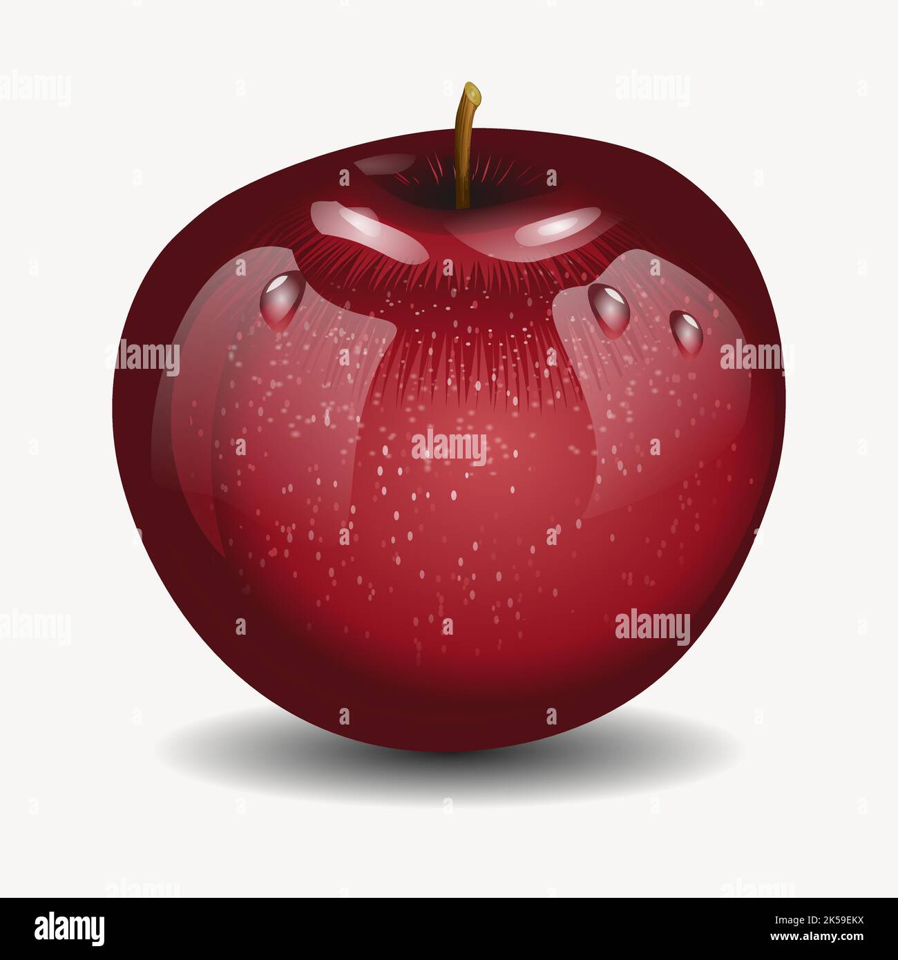 Apple clipart, fruit illustration vector Stock Vector Image & Art - Alamy