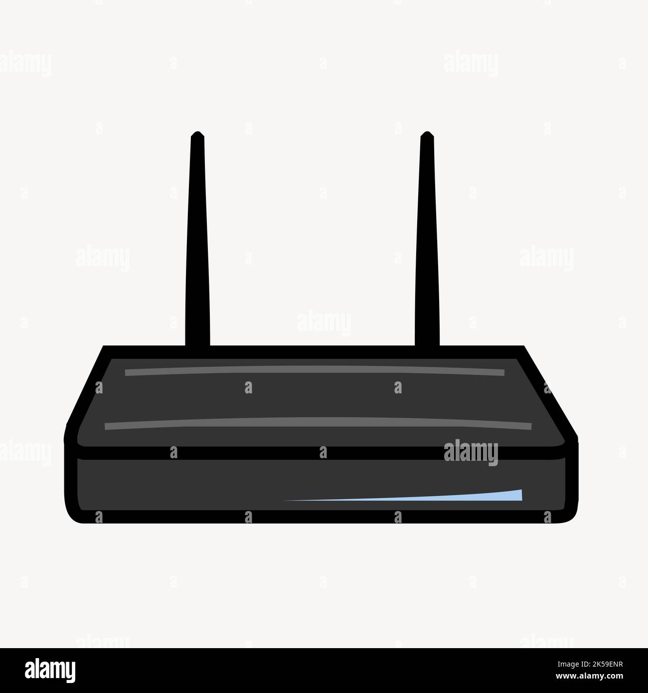 Wifi router clipart, object illustration vector Stock Vector Image ...