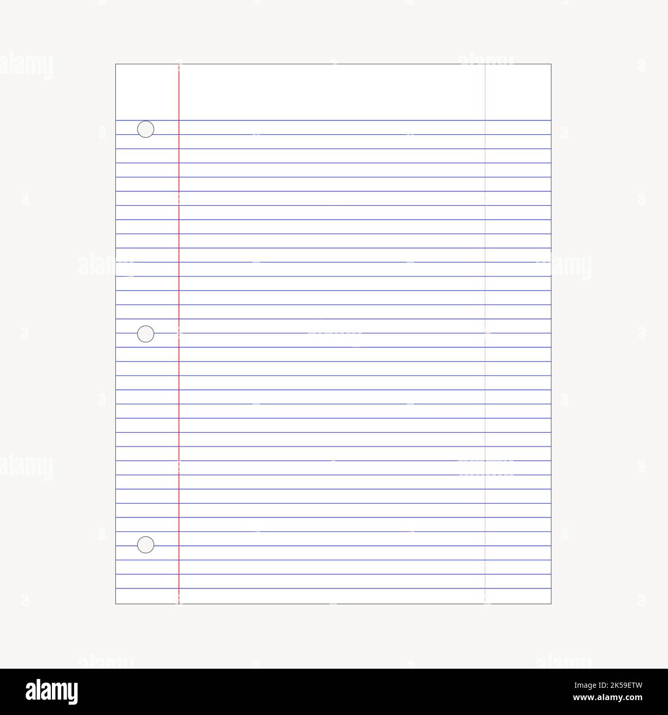 Note paper clipart, stationery illustration vector Stock Vector Image ...