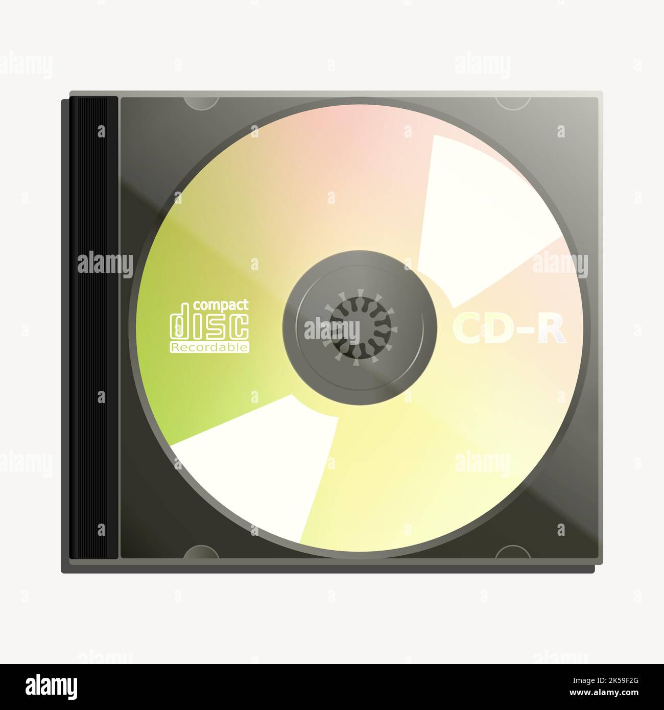 CD-R Compact Disc clipart, object illustration vector Stock Vector ...